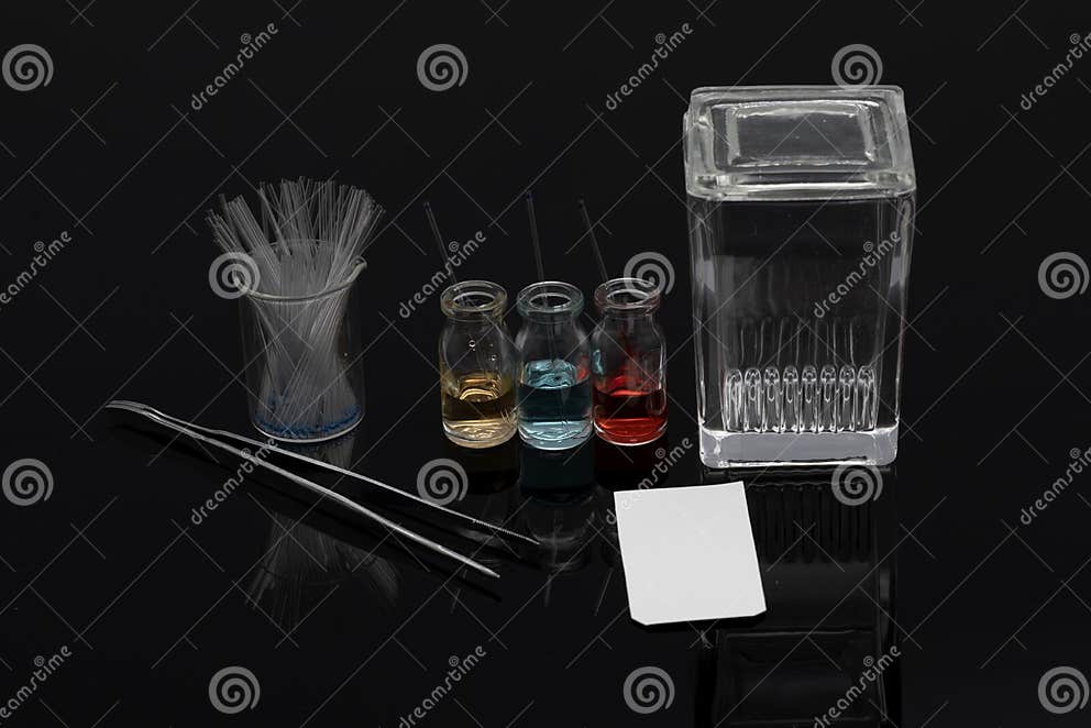 Thin Layer Chromatography Equipments Include Jar, Silica Gel, Capillary ...