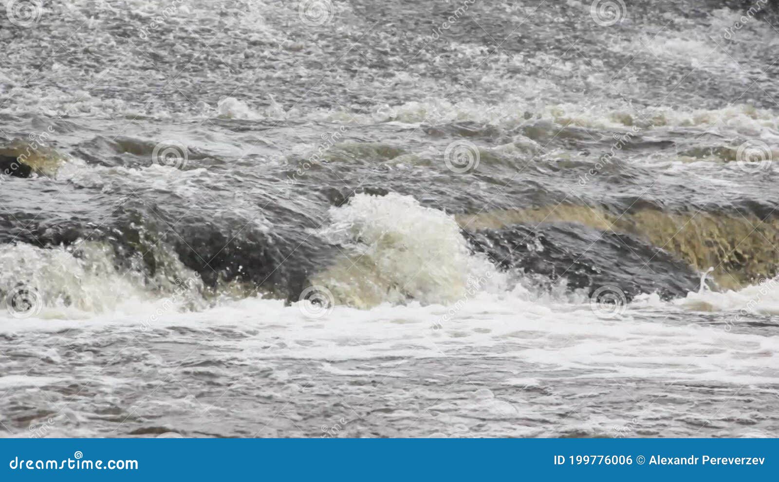 A Thin Layer of Water Flows Along the Sloping Surface and Falls Down ...