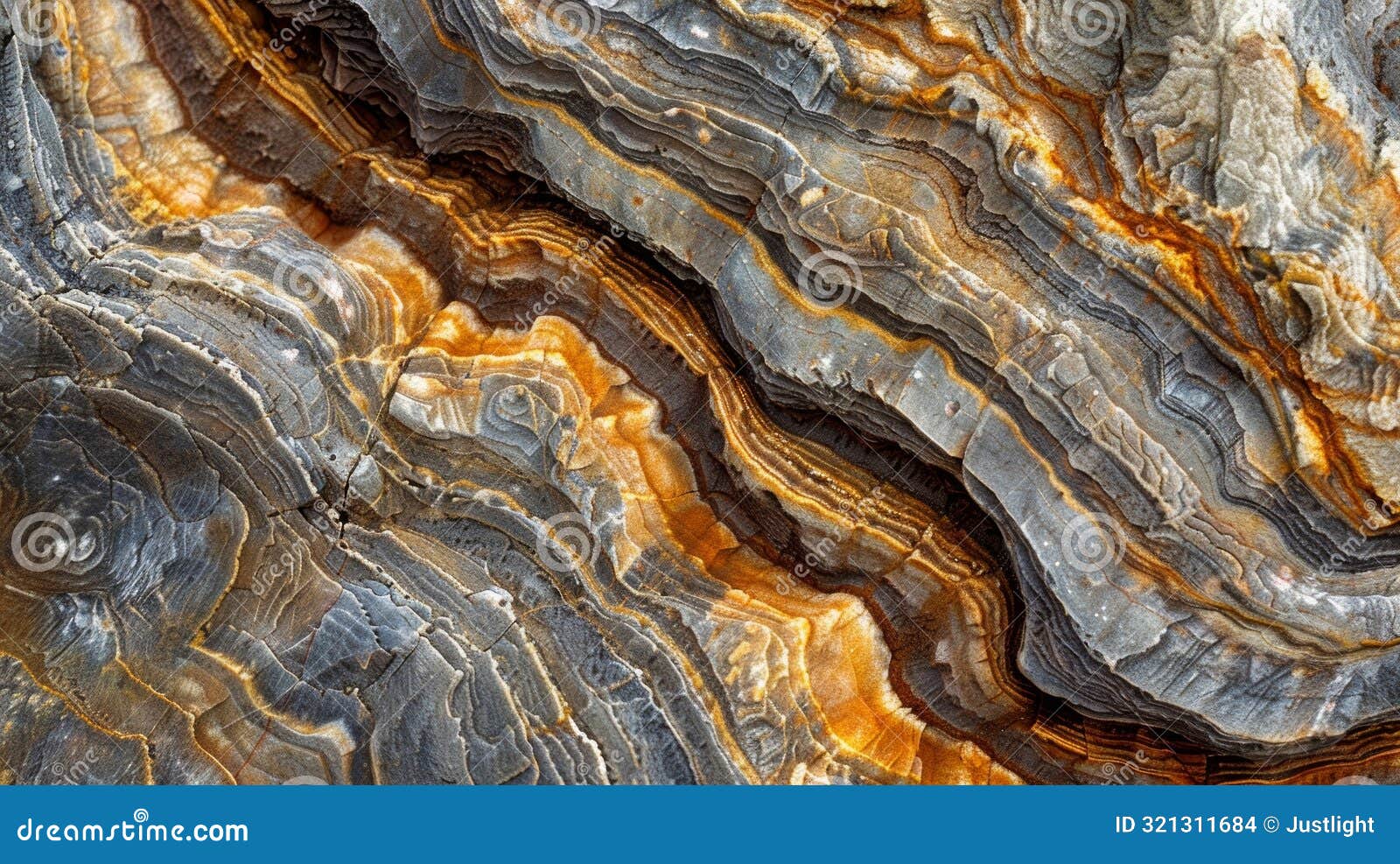 Thin Layers of Sedimentary Rock Revealing Intricate Patterns of Swirls ...