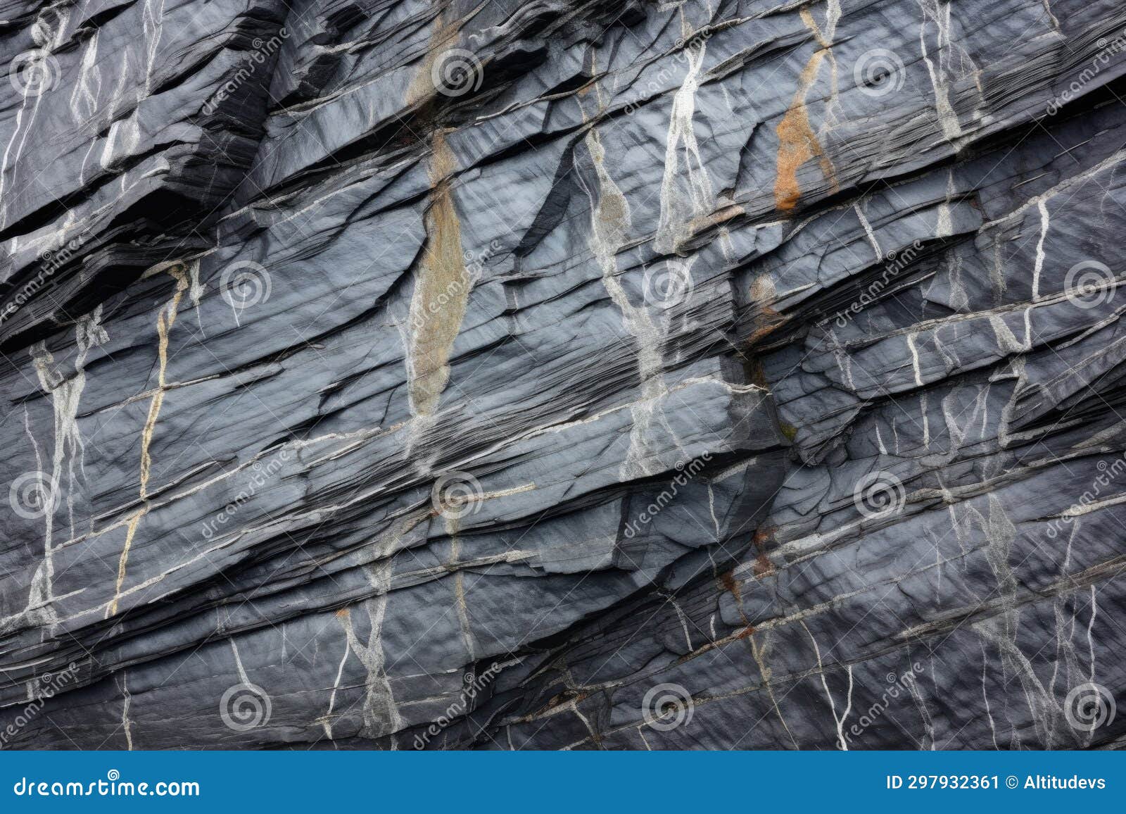 Thin layers on slate rock stock image. Image of rough - 297932361