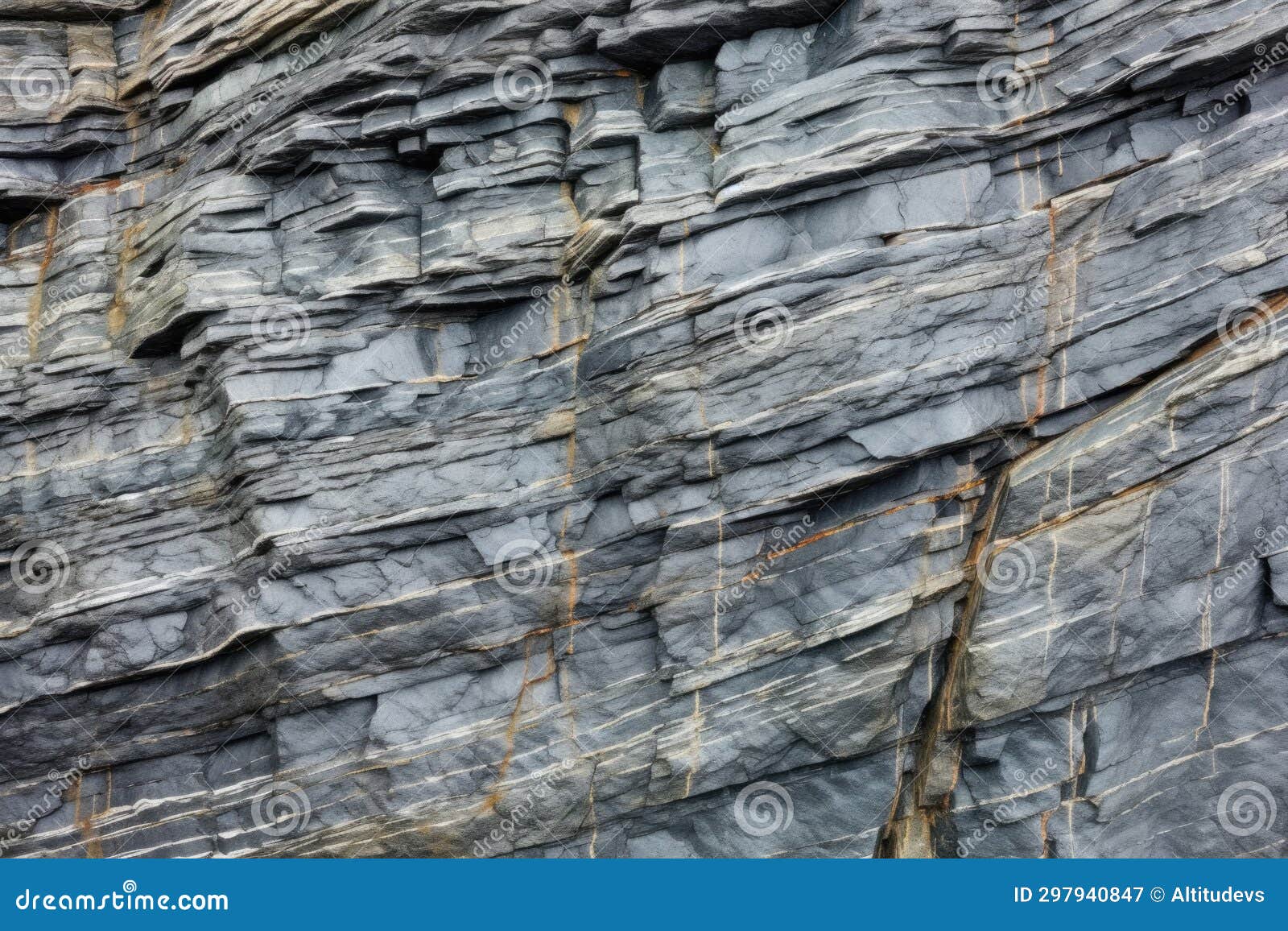 Thin layers on slate rock stock image. Image of erosion - 297940847