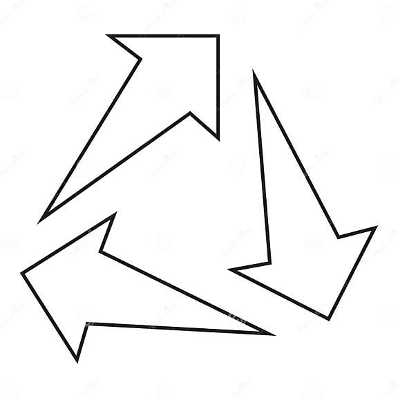 Thin line arrow stock vector. Illustration of simple - 258376774