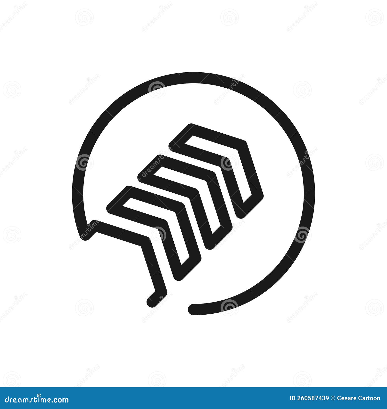 Thin line arrow symbol stock vector. Illustration of direction - 260587439 Thin line arrow symbol stock vector. Illustration of direction - 260587439