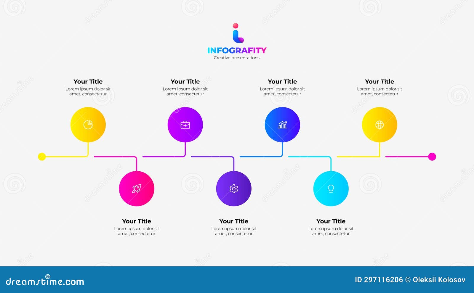 Timeline Visualization A Horizontal Timeline Featuring Icons Or Images ...