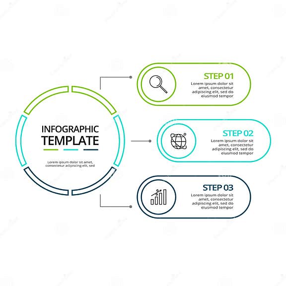 Thin Line Element for Infographic. Template for Diagram, Graph ...