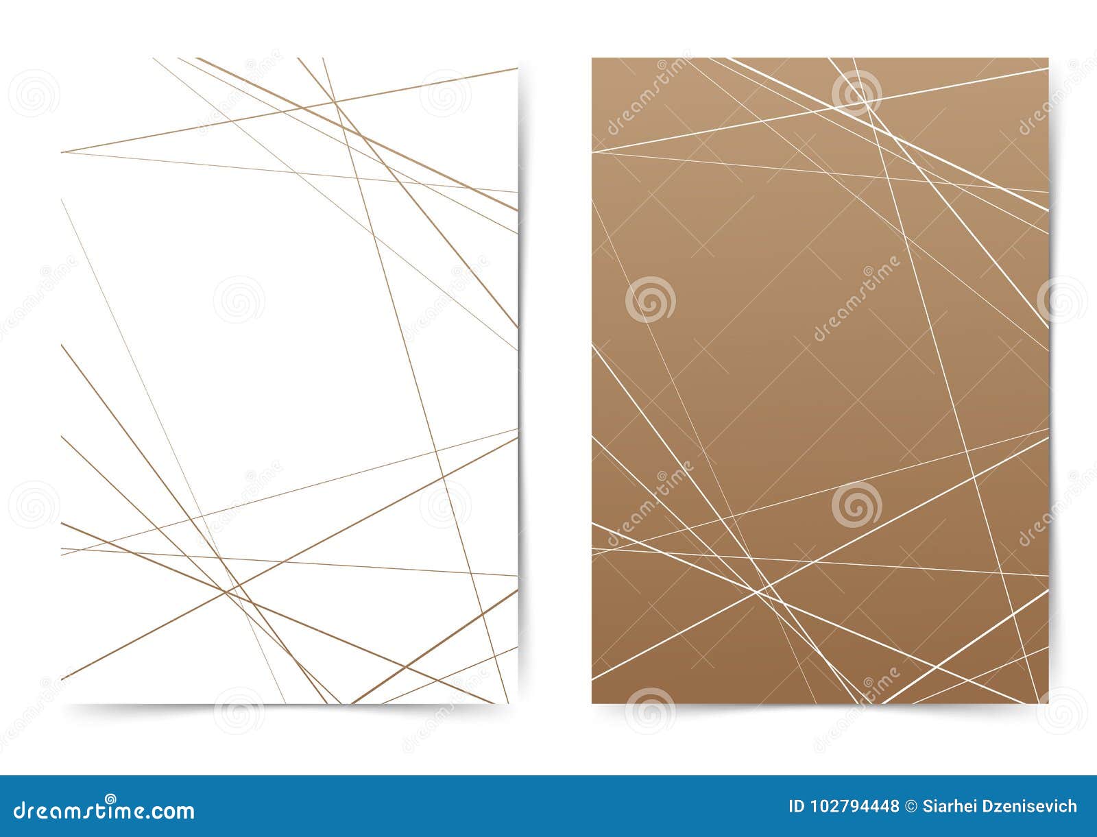 Thin Line Geometrical Pattern Folder Cover Template Stock Vector ...