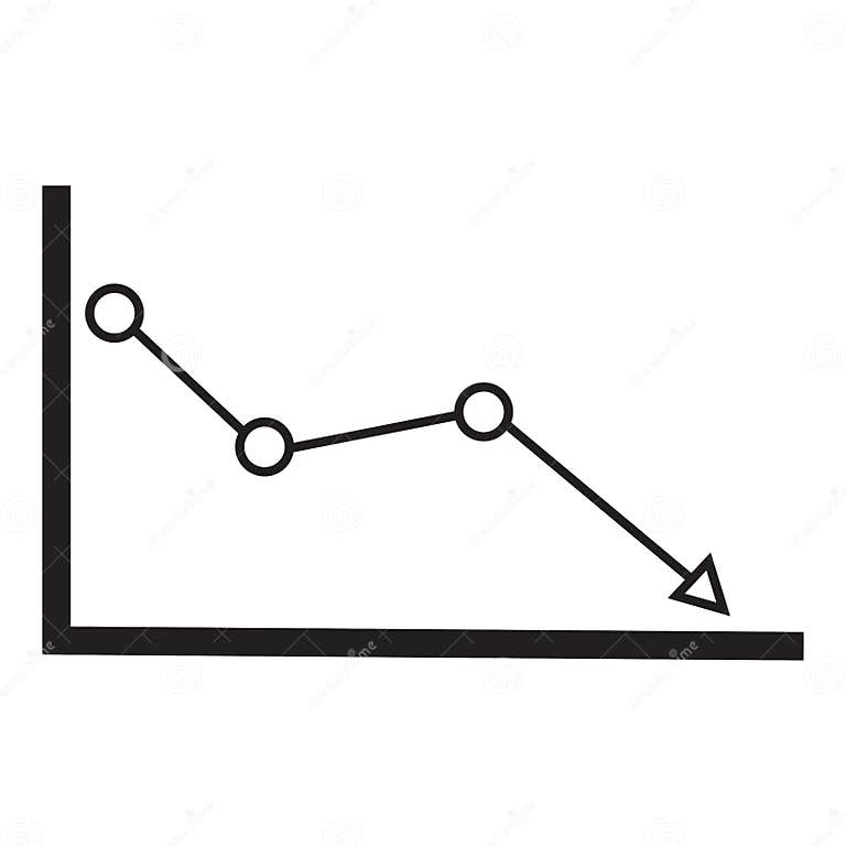 Thin line graphic chart stock vector. Illustration of design - 258119104