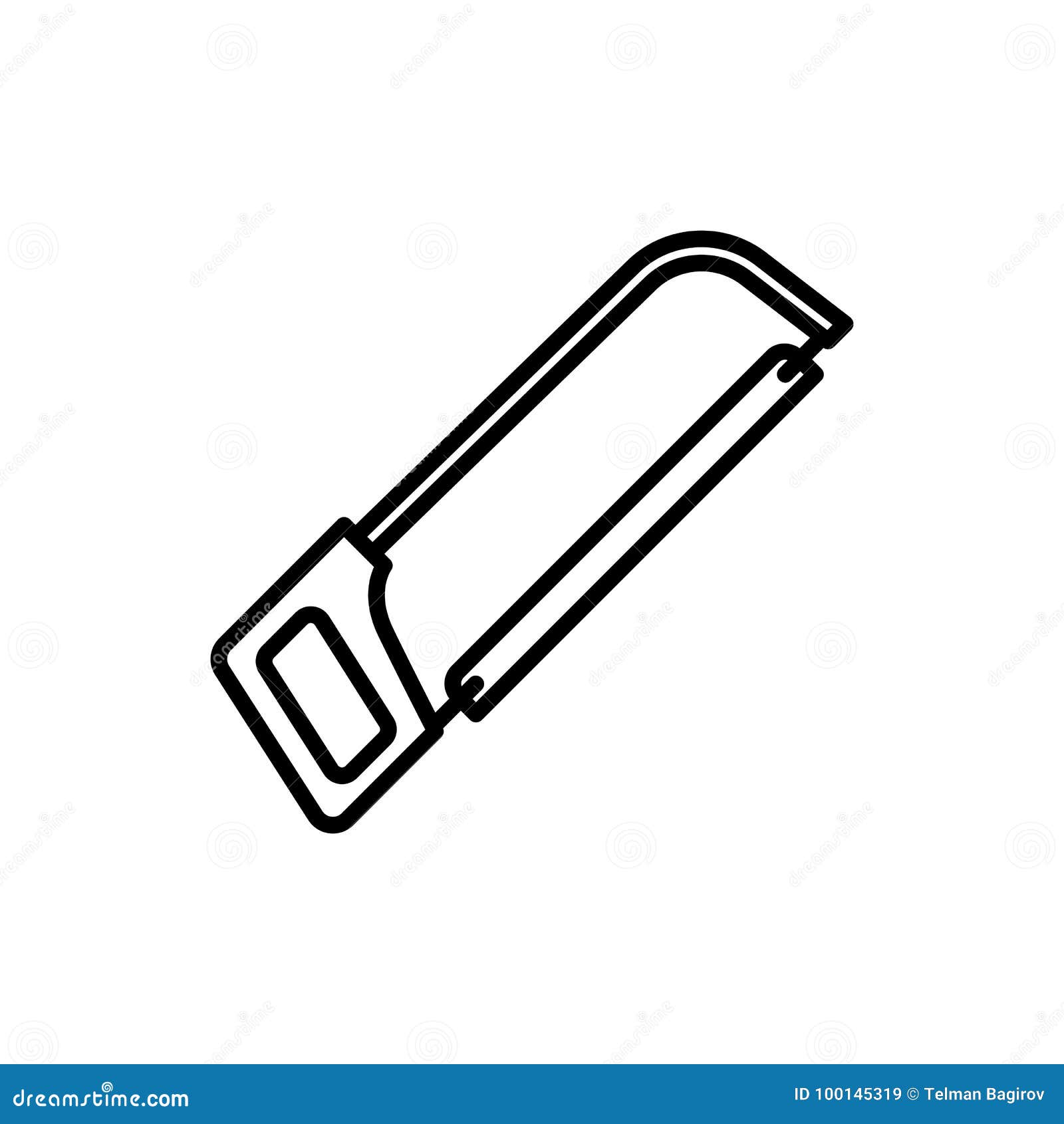 Hacksaw Icon Vector Isolated On White Background, Hacksaw Sign , Dark ...