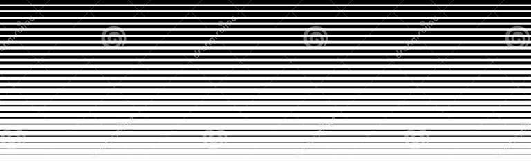 Thin Line Halftone Gradation Texture. Fading Horizontal Stripe Gradient ...