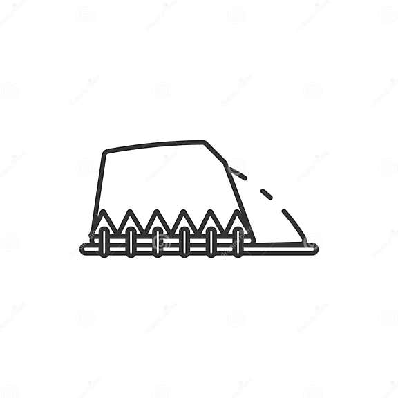Thin line hill icon stock vector. Illustration of form - 102913909