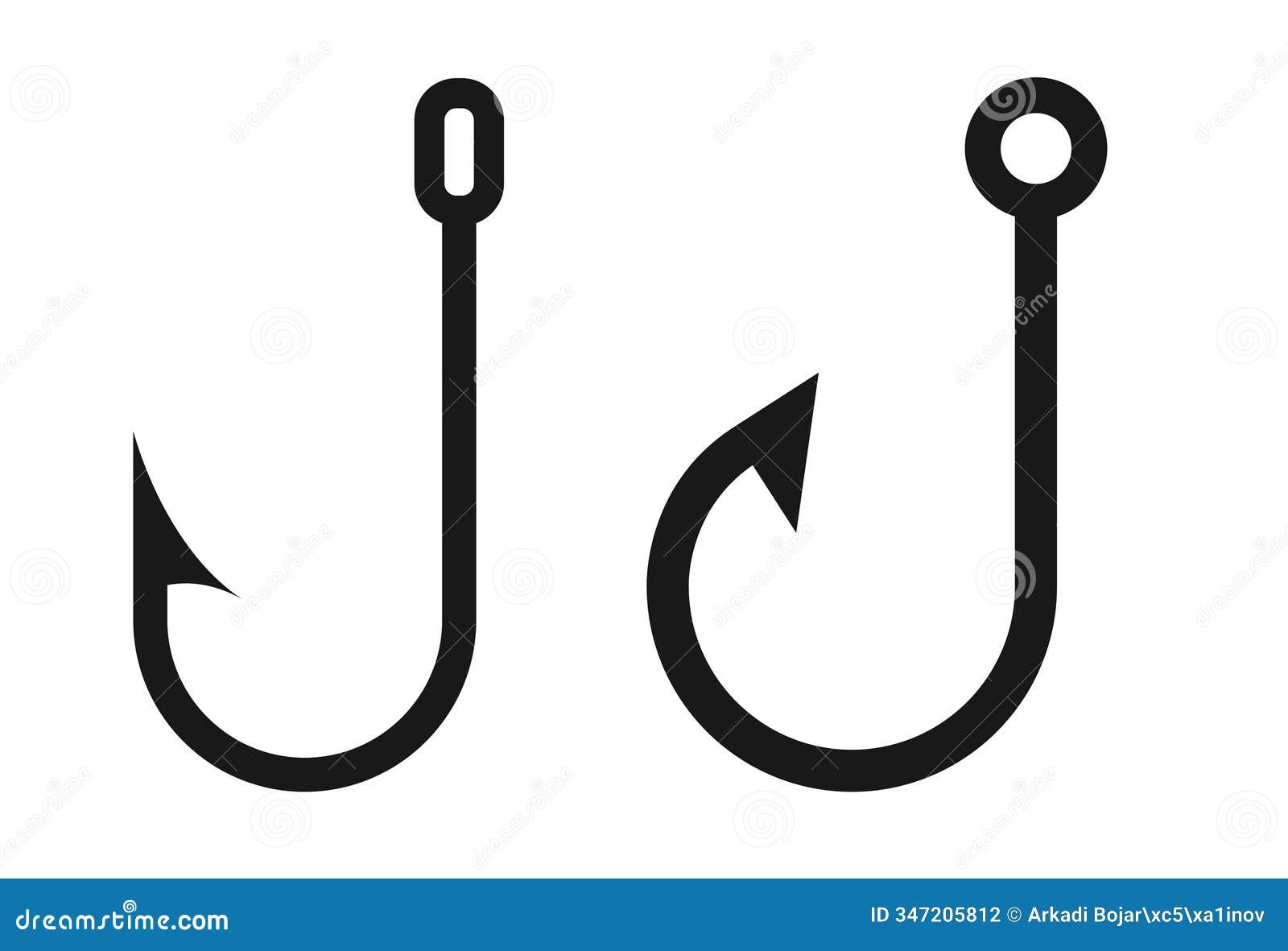 Line And Hook On A Rubber Fishing Worm Royalty-Free Stock Photography ...