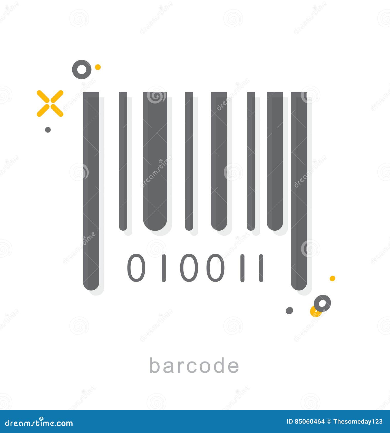 Thin line icons, Barcode stock vector. Illustration of code - 85060464