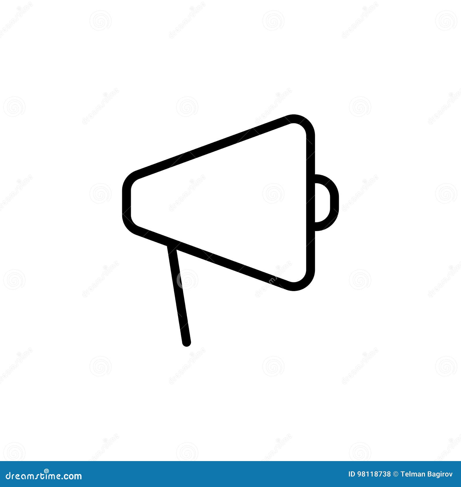 Set Line Megaphone, Gas Mask, Fire In Burning House, Burning Match With ...