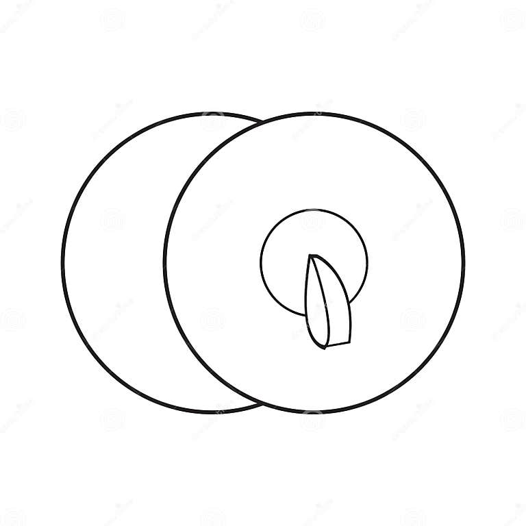 Thin line cymbals stock vector. Illustration of design - 261769478