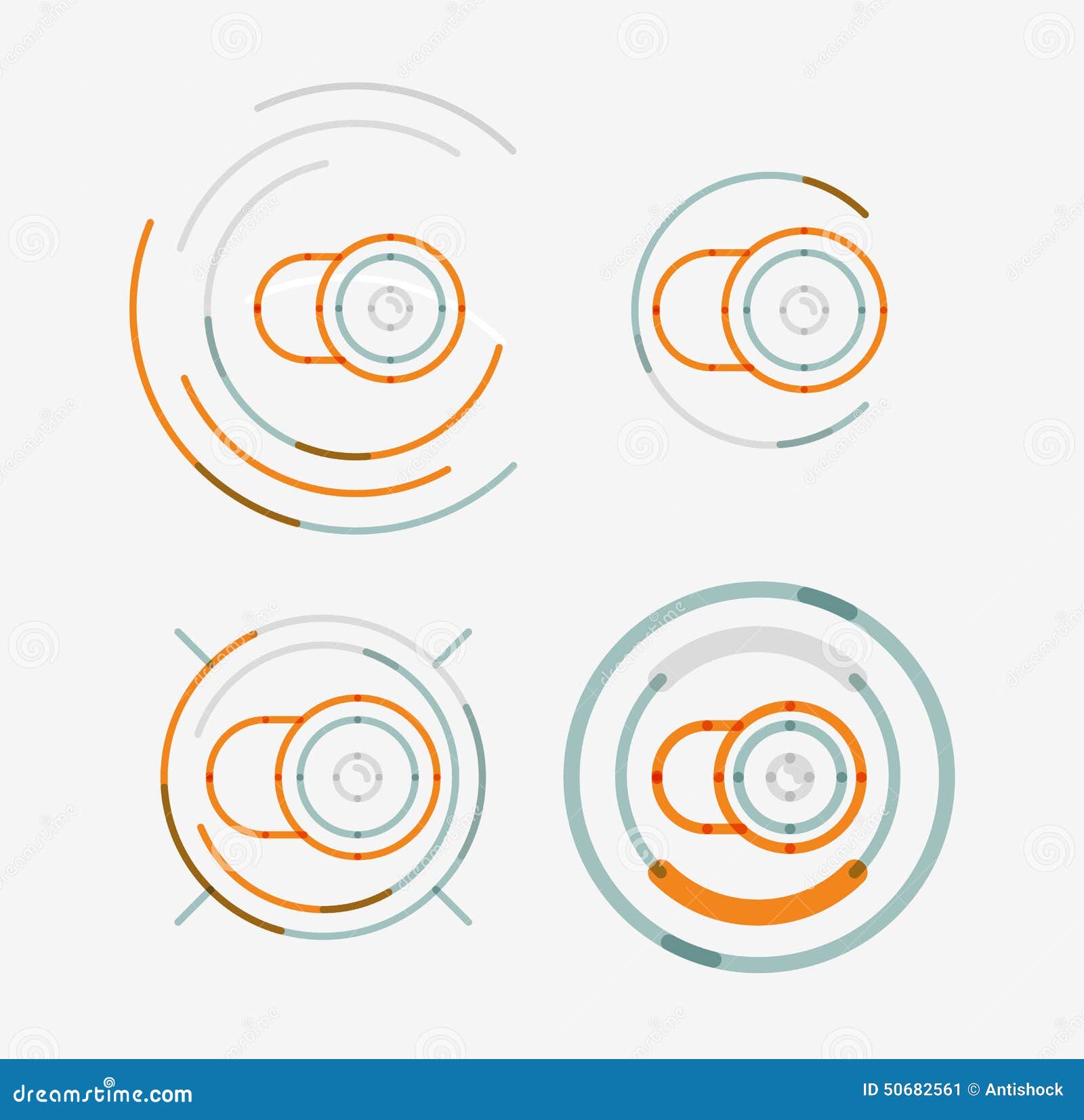 Thin Line Neat Design Logo Set, Camera Concept Stock Vector ...