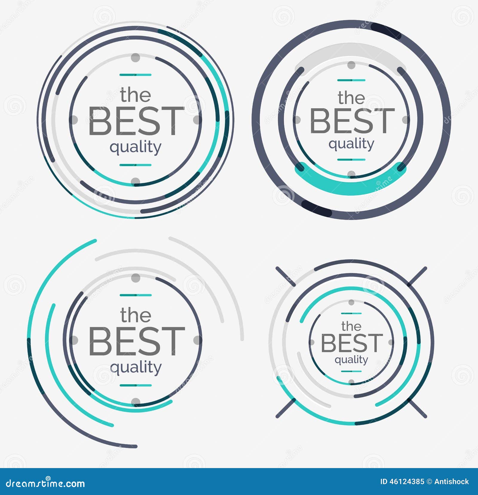 Thin Line Neat Design Logo Set, Premium Quality Stock Vector ...