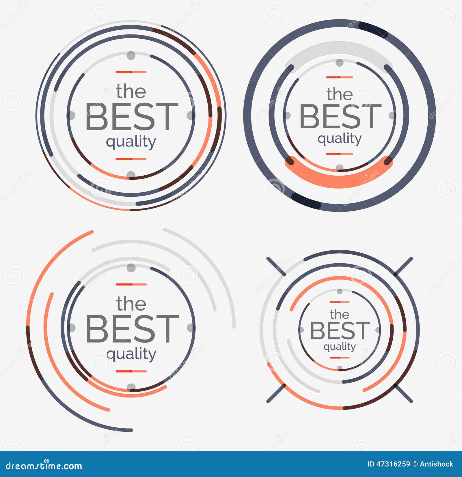 Thin Line Neat Design Logo Set, Premium Quality Stock Vector ...