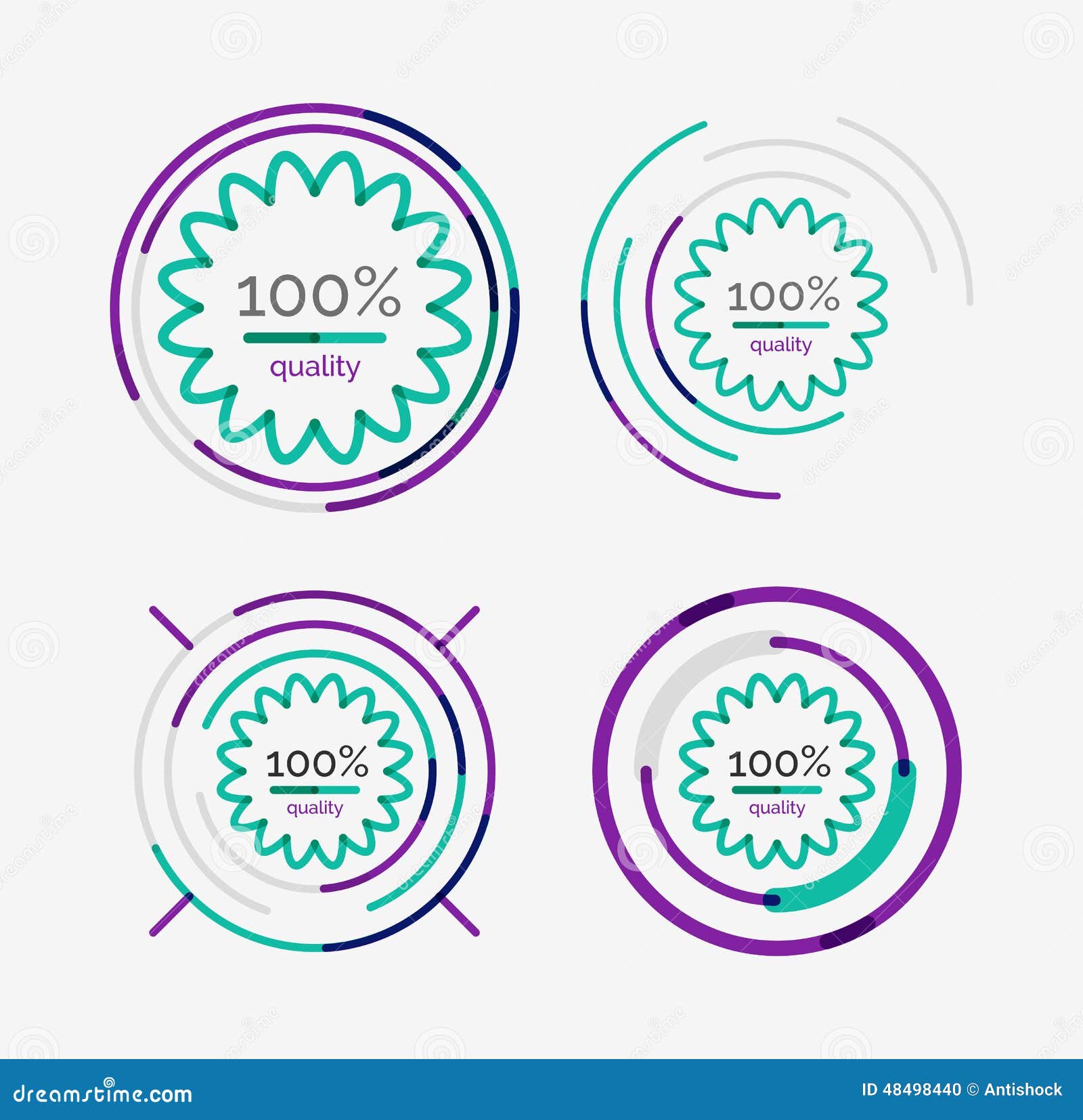Thin Line Neat Design Logo Set, Premium Quality Stock Vector ...
