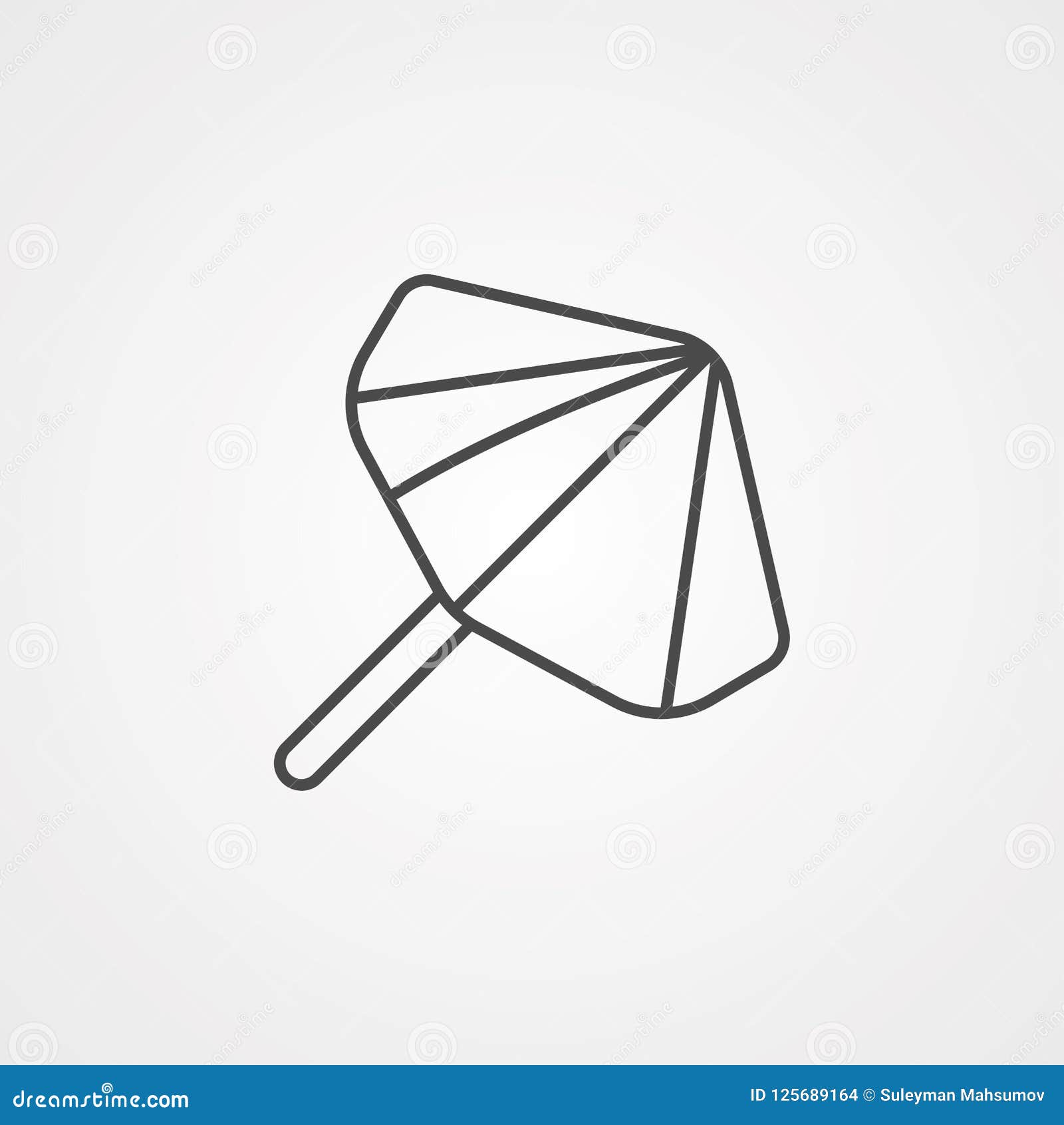 Parasol Vector Icon Sign Symbol Stock Vector - Illustration of safety ...