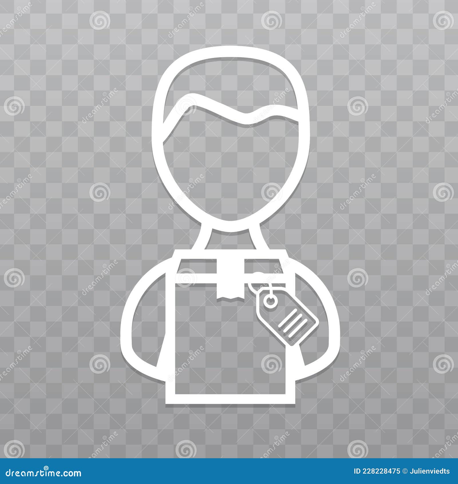 Thin Line People with Package Icon. Postman Icon Stock Illustration ...