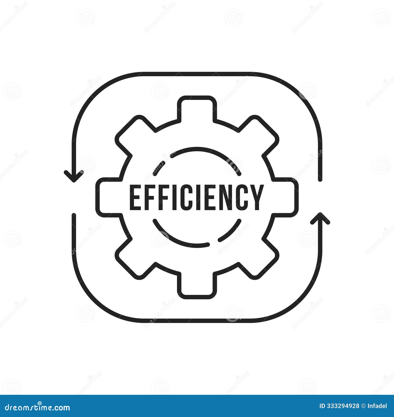 Efficiency Icon Vector Set. Operational Excellence Illustration Sign ...