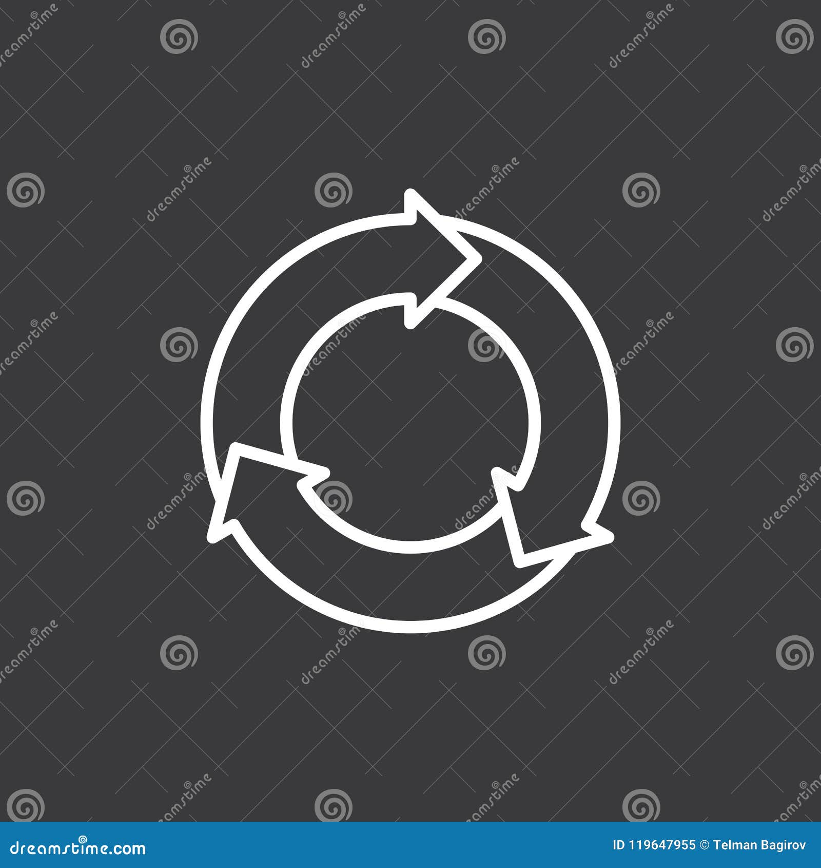 Round Recycle Arrow Logo Stock Photography | CartoonDealer.com #23919914
