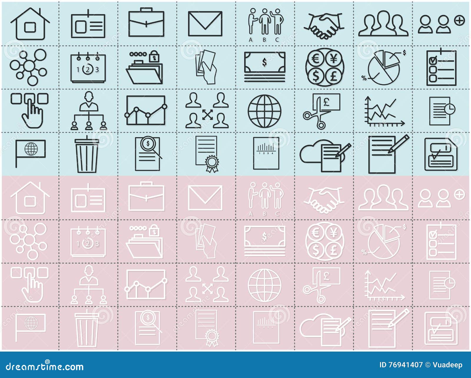 Thin line vector icons set stock vector. Illustration of element - 76941407
