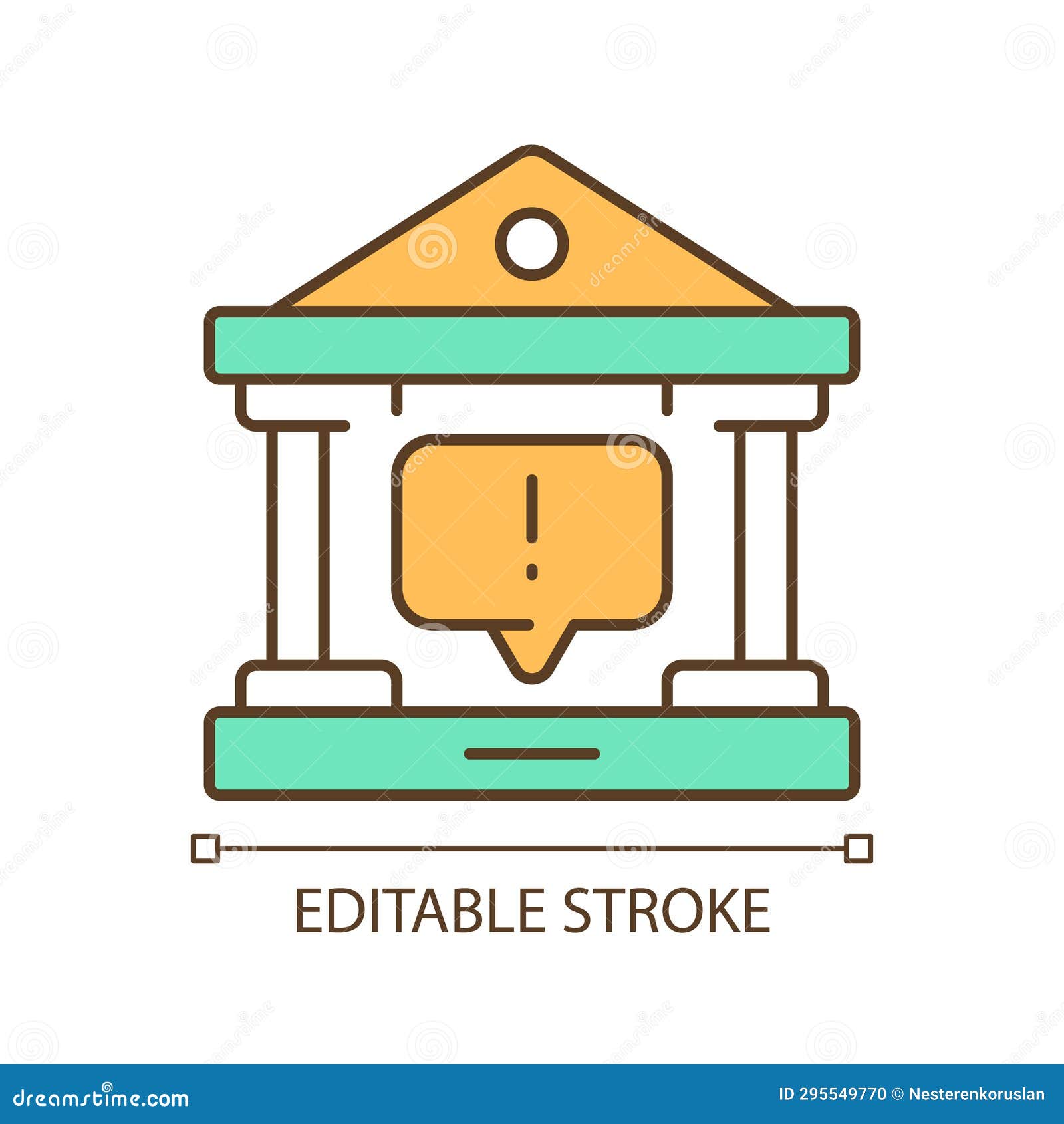 Thin Linear Colorful Update Address Icon Stock Vector - Illustration of ...