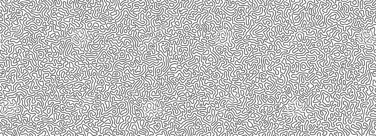 Thin Lines Texture. Abstract Turing Ornament Halftone Reaction ...