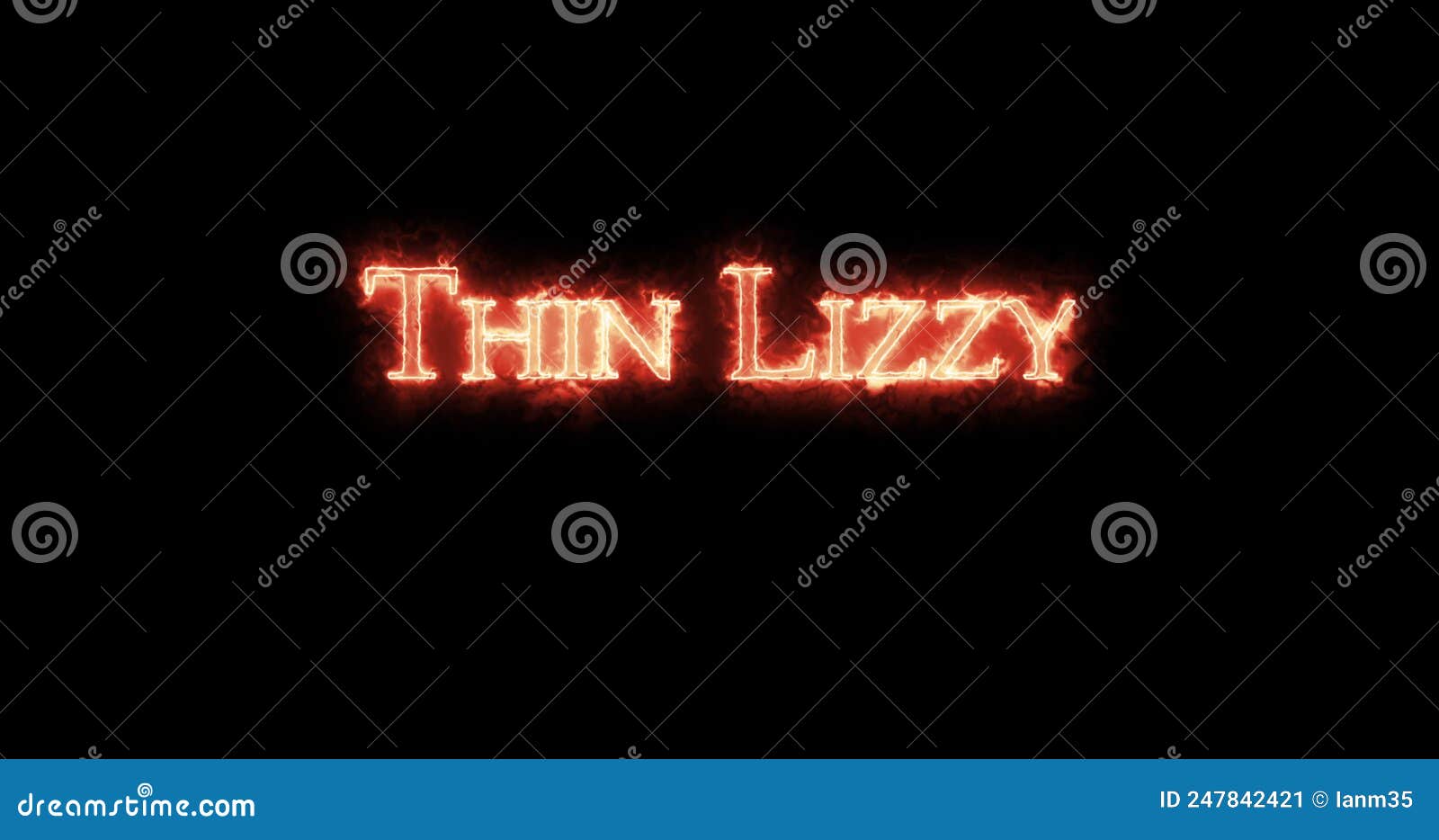Thin Lizzy Written with Fire. Loop Stock Video - Video of musician ...