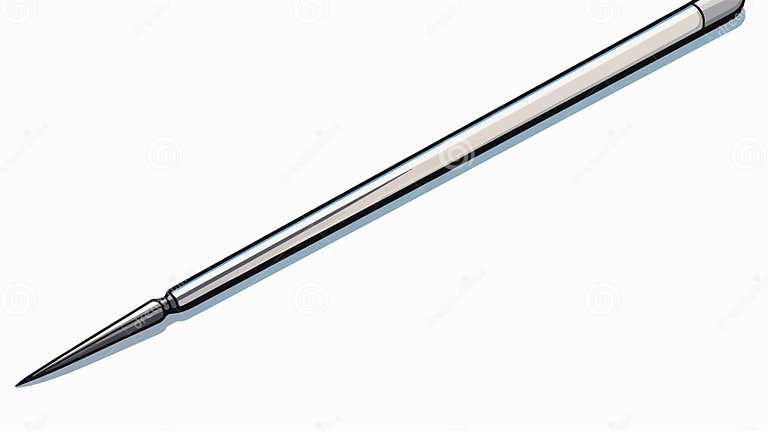 Thin Long Thick Short Needle Drawing Vector Stock Vector - Illustration ...