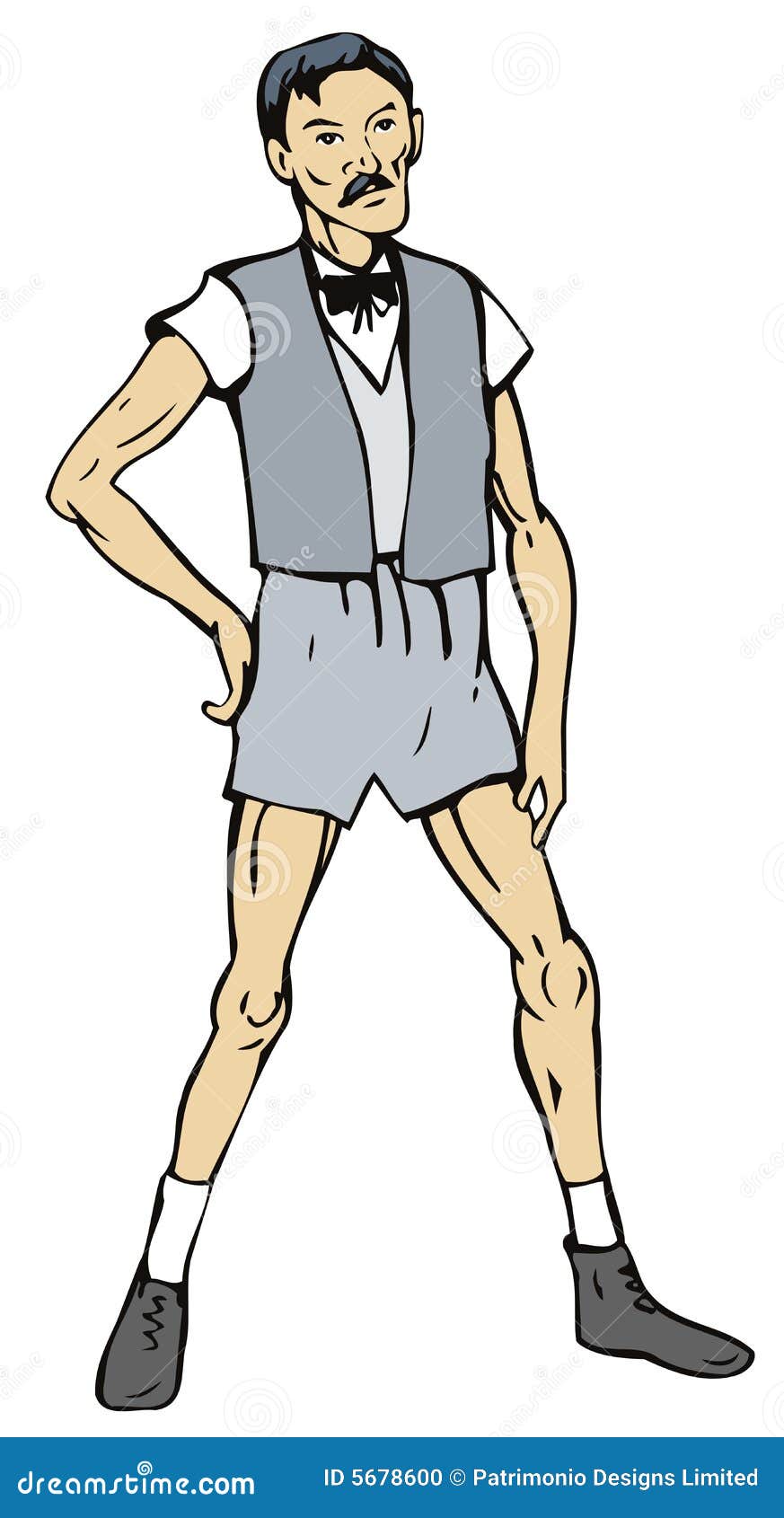 Thin man stock vector. Illustration of white, vector, male - 5678600