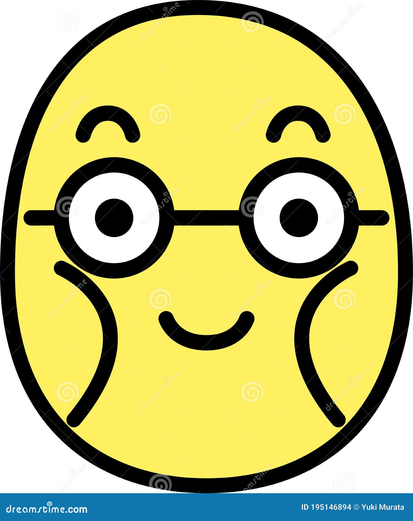 Thin man emoticon icon stock vector. Illustration of face - 195146894