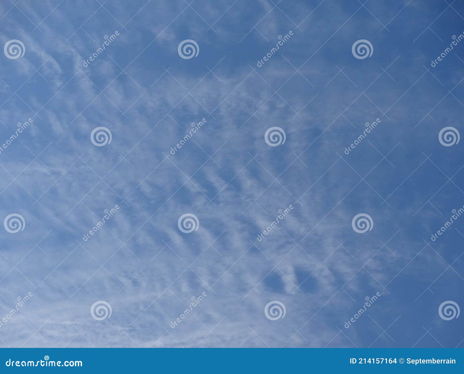 Many Rows of Clouds in the Sky Stock Photo - Image of atmosphere ...