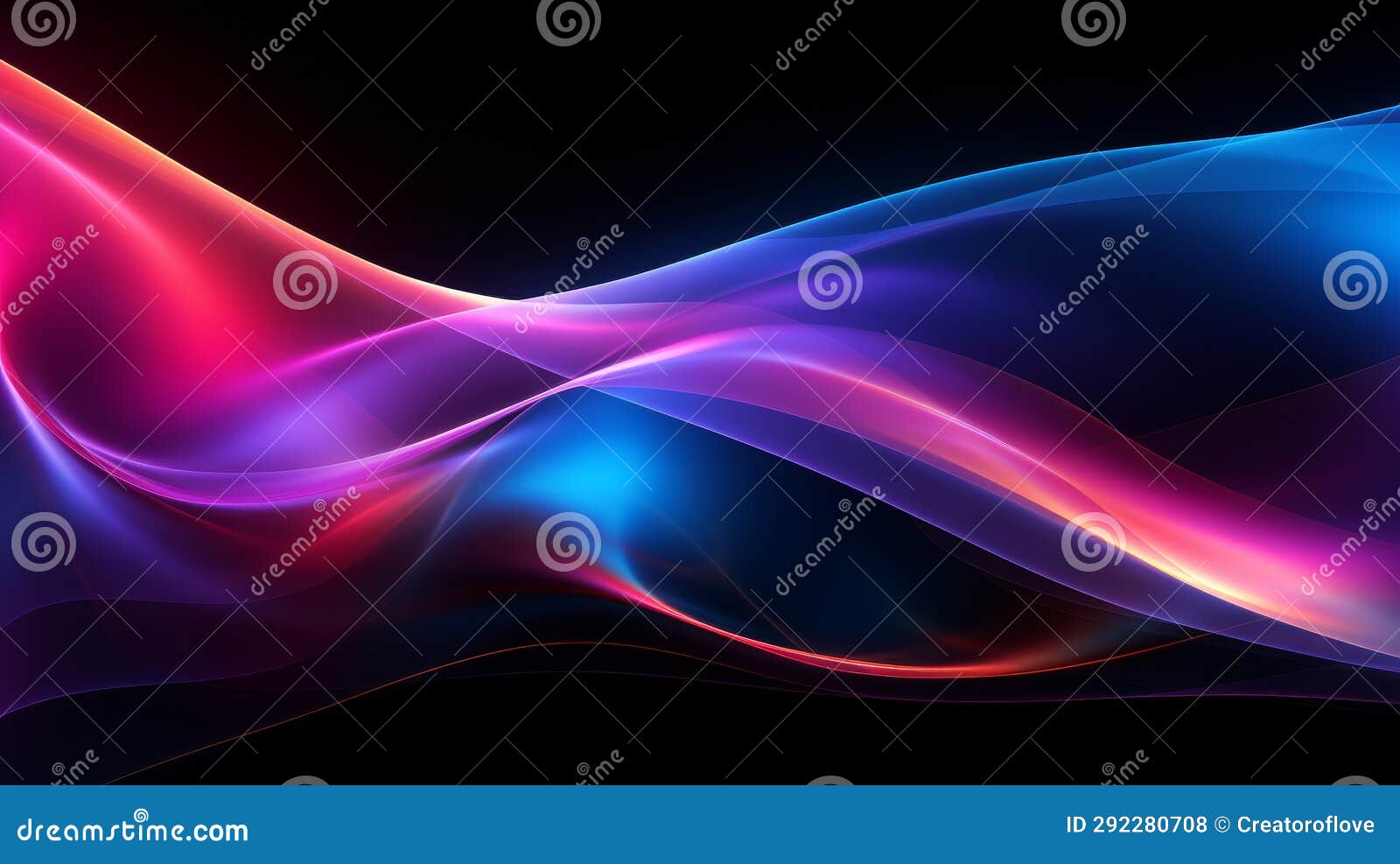 A Thin Neon Frame with Dark Background Stock Illustration ...
