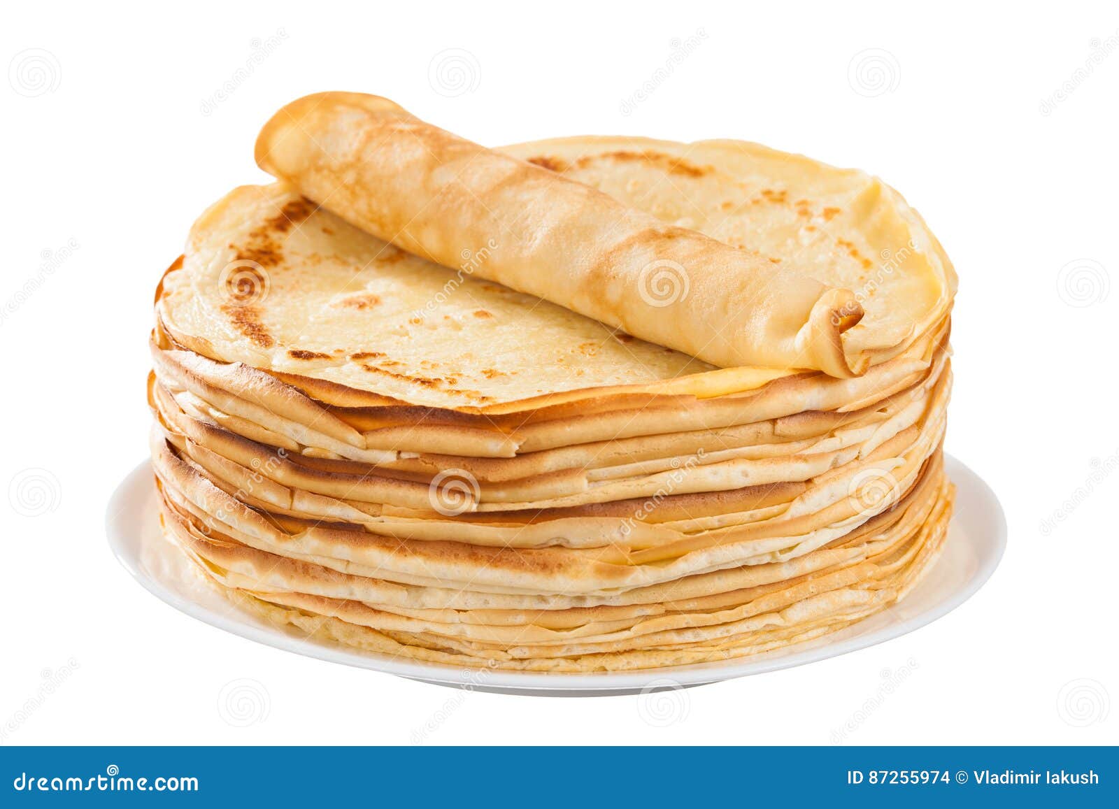 Thin pancakes stock photo. Image of circle, carnival - 87255974