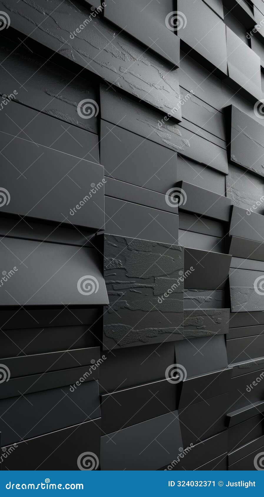 Thin Rectangular Tiles Arranged Horizontally Creating a Dynamic and ...