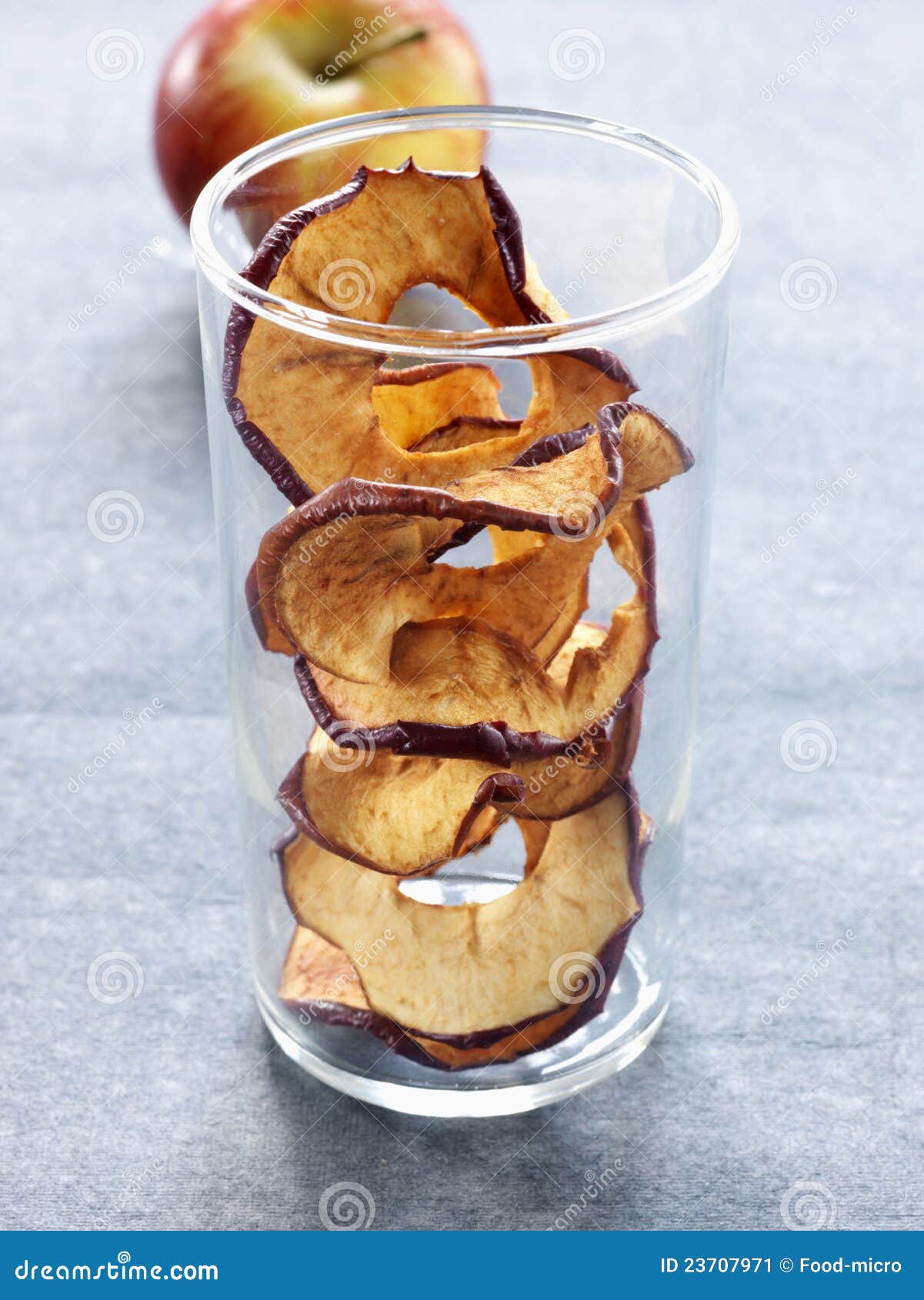 Thin Round Slices of Dried Apple Stock Image - Image of ingredient ...