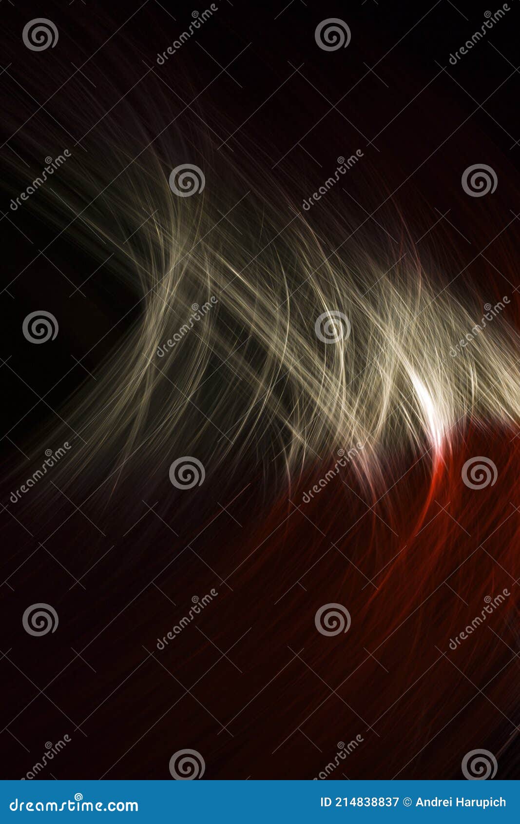 Thin Rounded Red and White Light Lines Stock Image - Image of rounded ...
