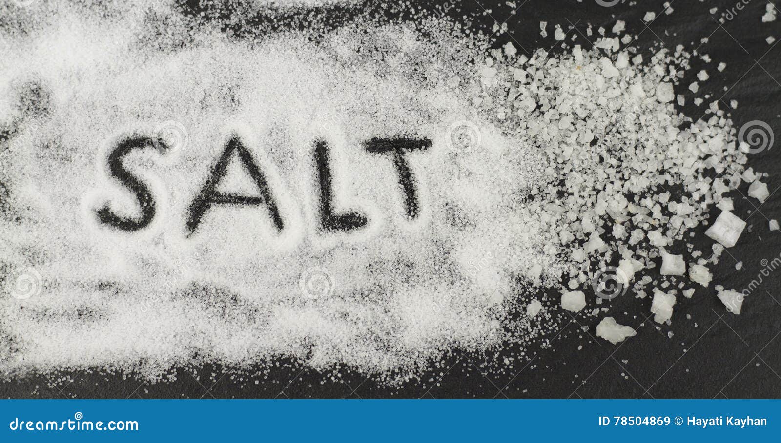 Thin salt and rock salt stock image. Image of healthy - 78504869