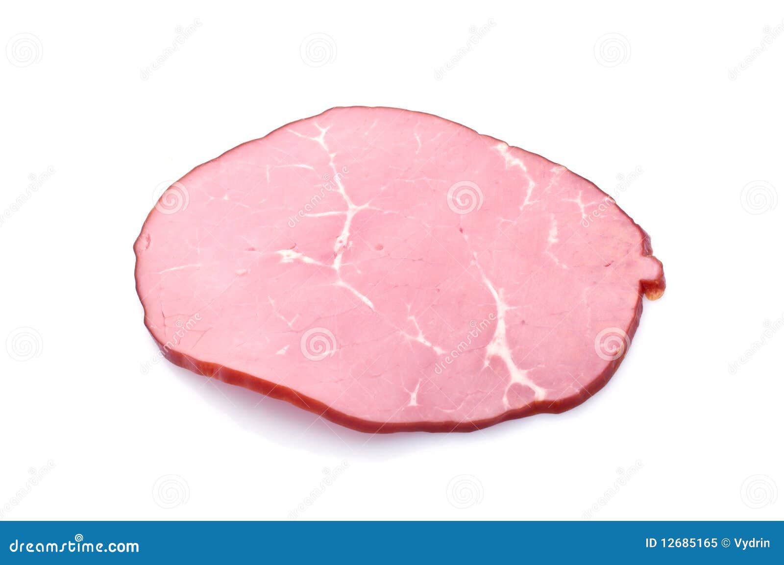 Thin slice of a ham stock image. Image of object, italian - 12685165