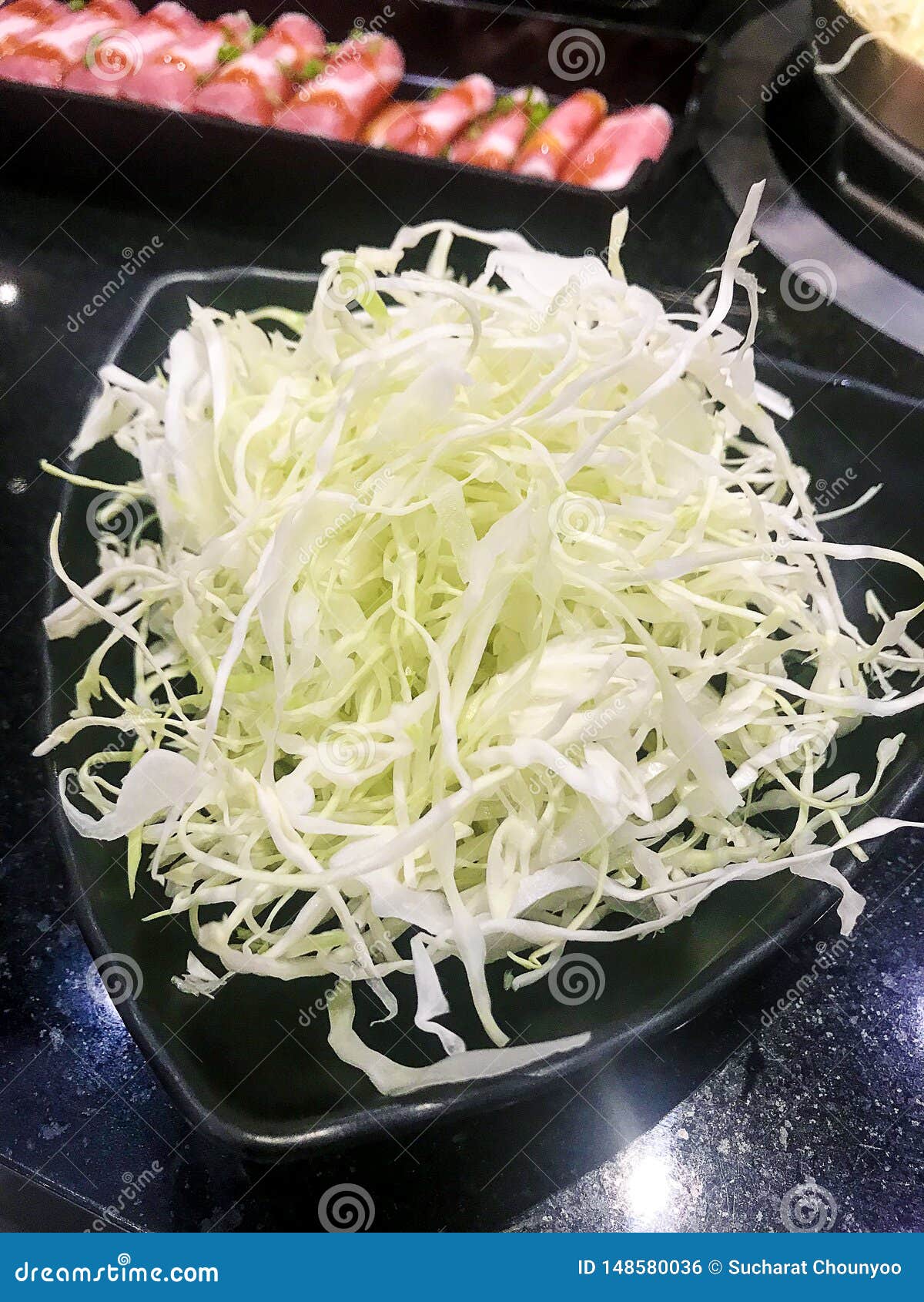 Thin-sliced Cabbage / Shredded Cabbage Stock Photo - Image of leaves ...