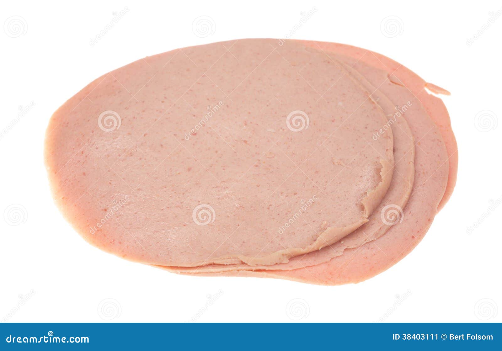 Thin sliced German baloney stock image. Image of inexpensive - 38403111