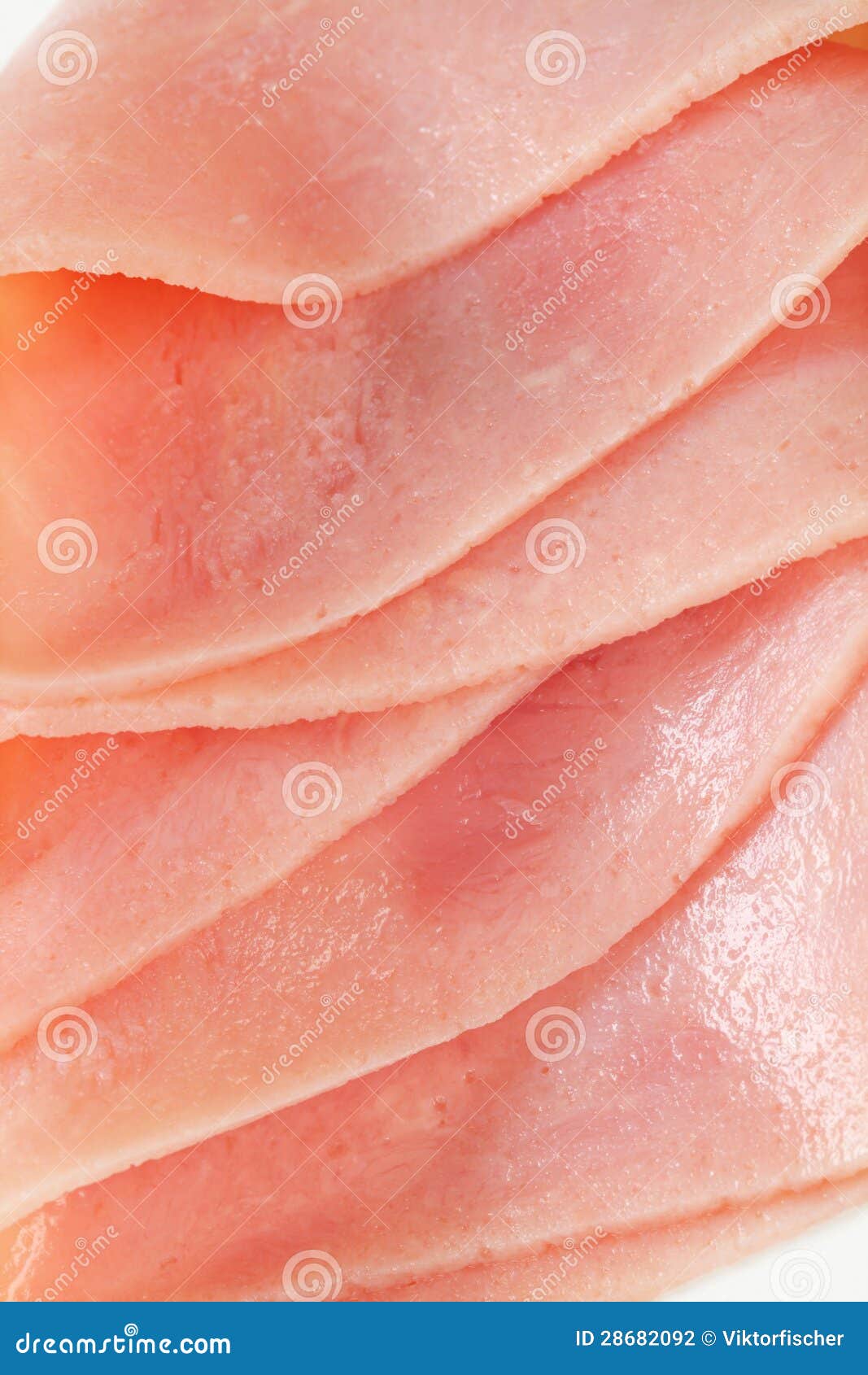 Thin slices of ham stock photo. Image of frame, thin - 28682092