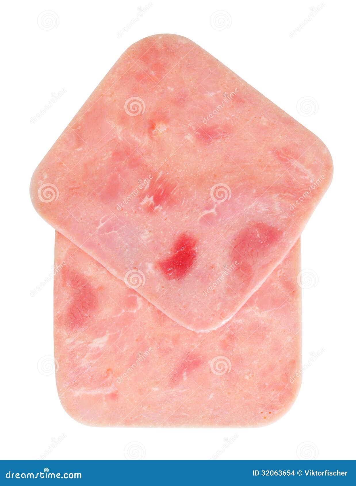 Thin slices of ham stock photo. Image of pork, cold, overhead - 32063654