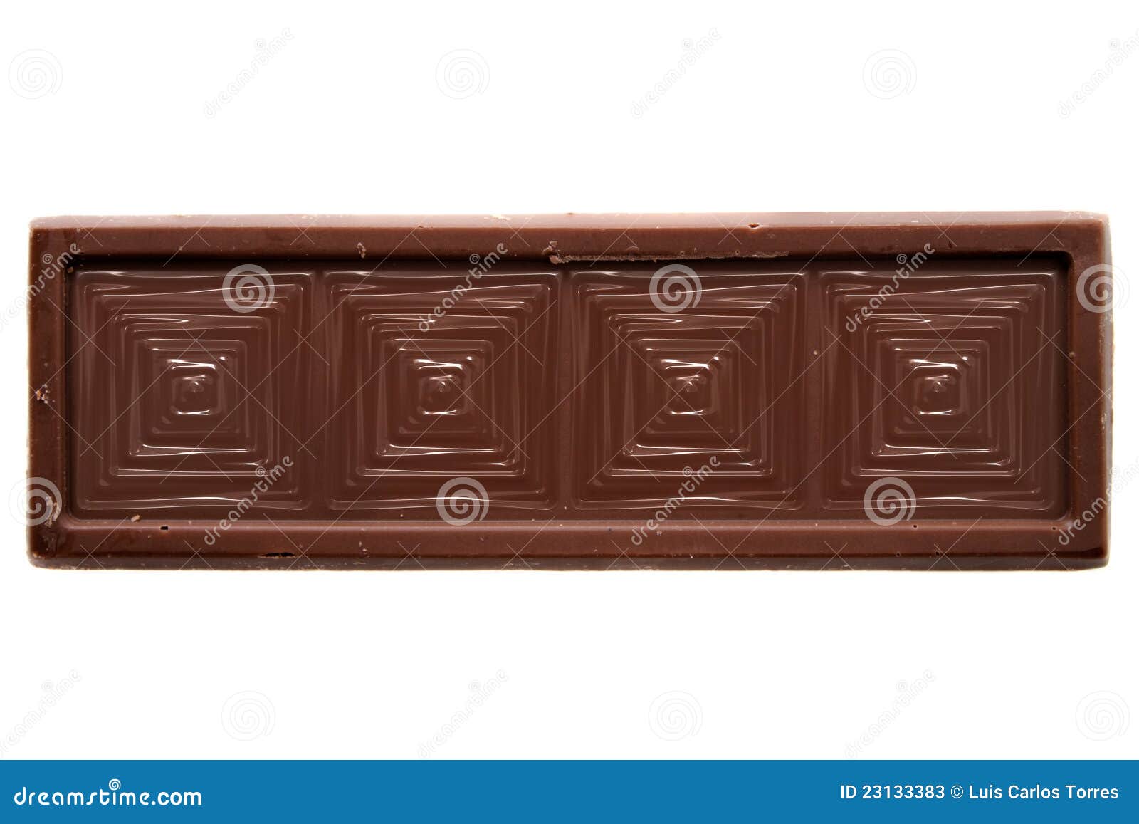 Thin Squared Chocolate Bar Top View Stock Image - Image of pieces, food ...