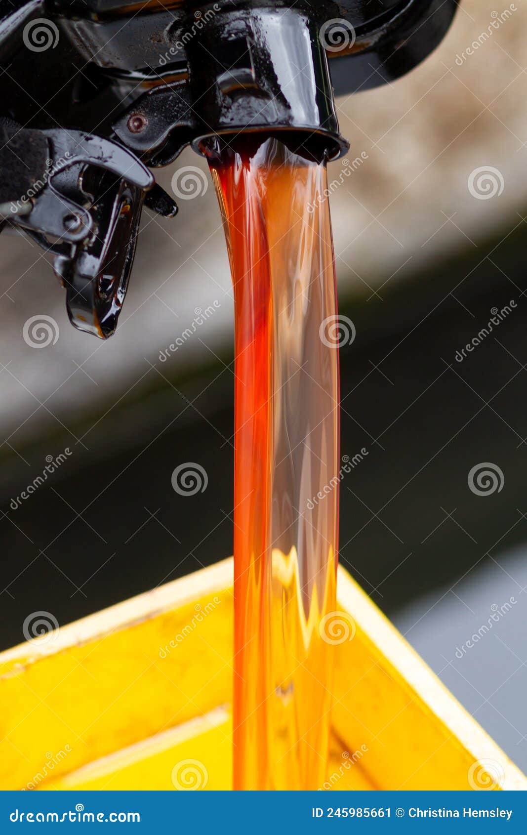 A Thin Stream of Red Diesel Stock Image - Image of fluid, flow: 245985661