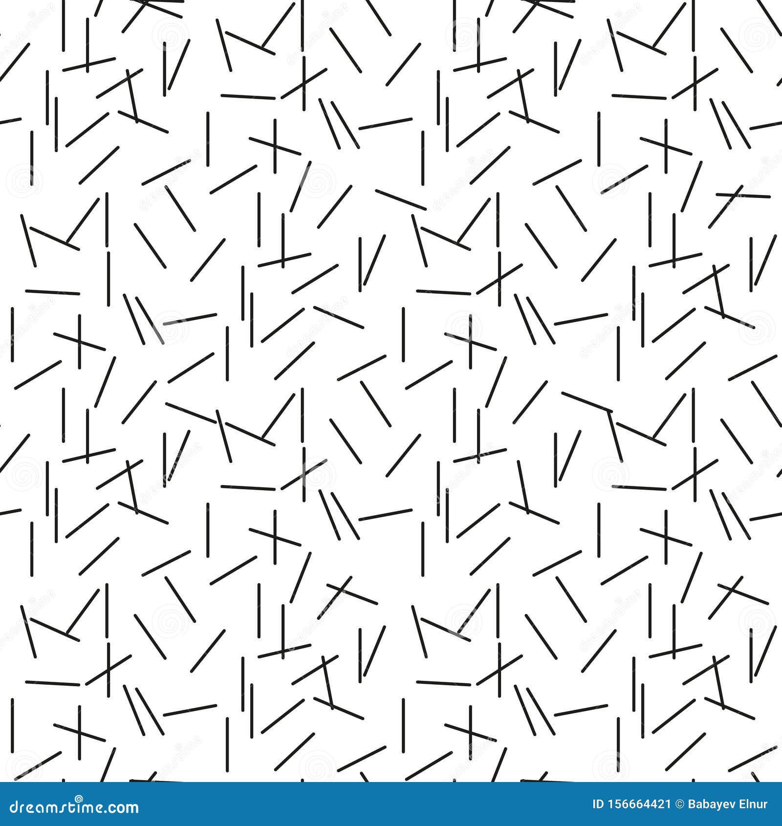 Thin Strokes Pattern. Dashes Motif. Hatches Background. Linear Backdrop ...