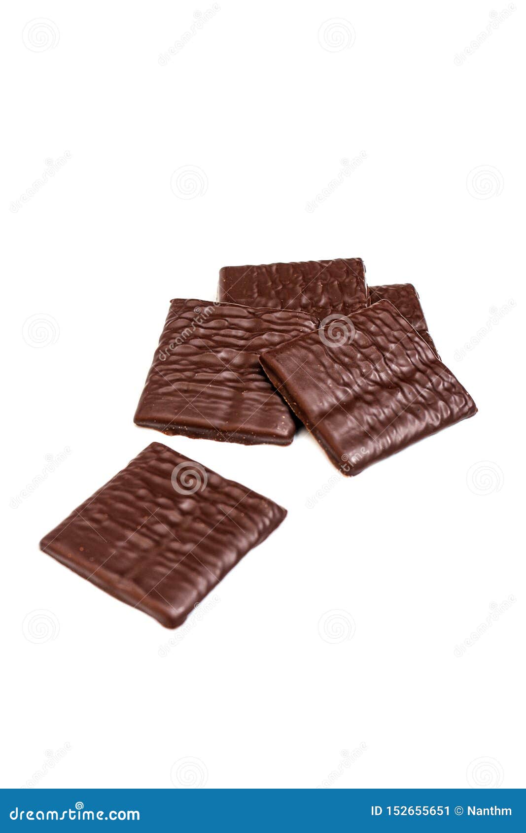 Thin and Texture of Dark Chocolate Isolated on White Backdgound Stock ...