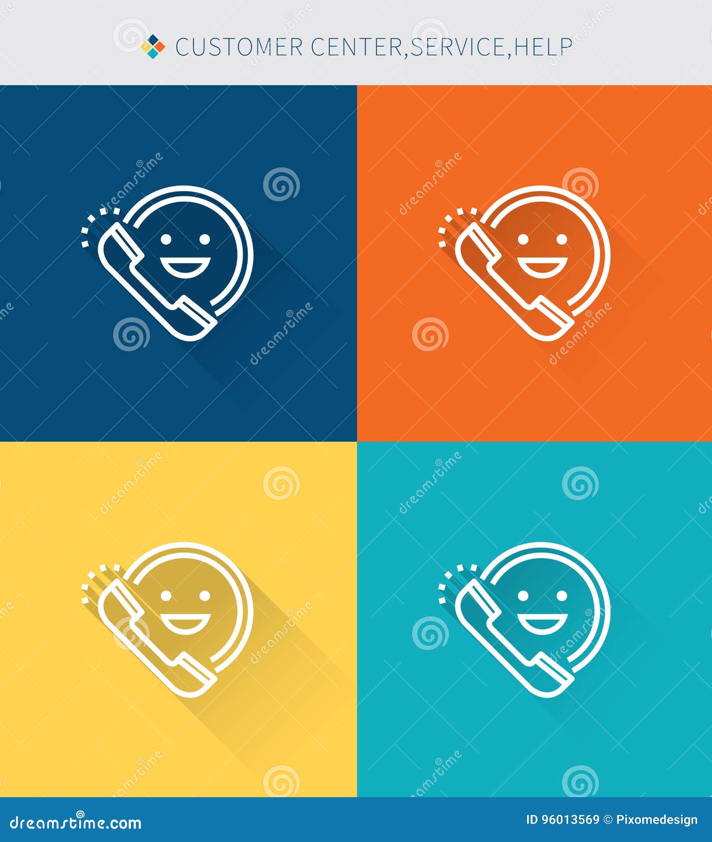 Thin Thin Line Icons Set of Customer Service Center and Help, Modern ...